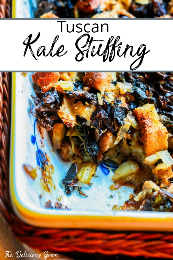 Tuscan Kale and Fennel Bread Stuffing - The Delicious Spoon