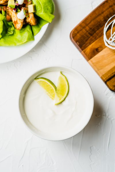 Mexican Lime Crema - The Perfect Taco Topper! - The Delicious Spoon
