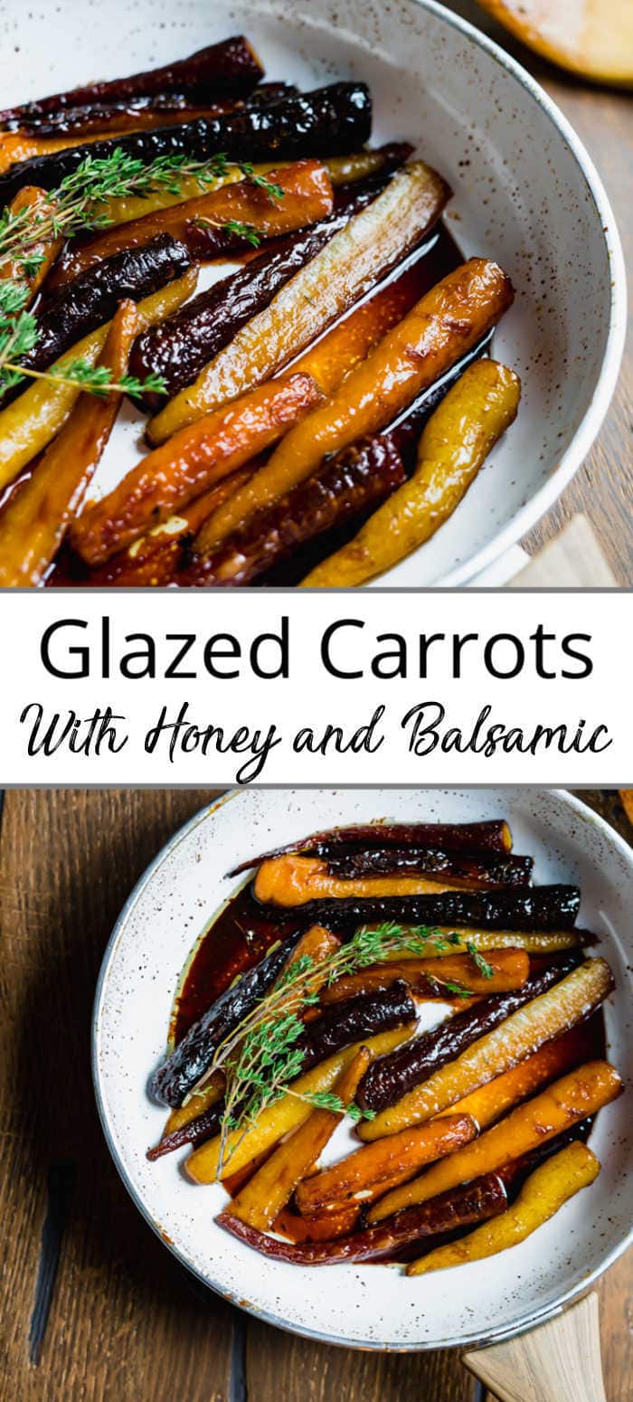 Stovetop Honey Balsamic Roasted Carrots - The Delicious Spoon