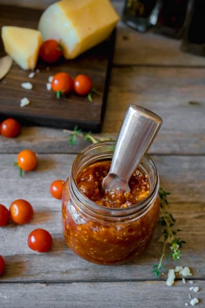Small Batch Cherry Tomato Jam- The Delicious Spoon