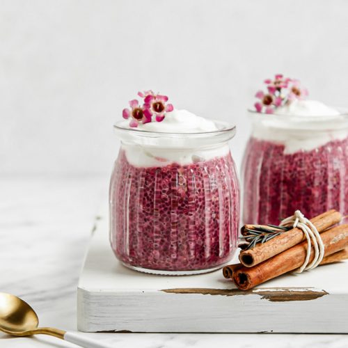 Pretty in Pink Overnight Chia Pudding- The Delicious Spoon