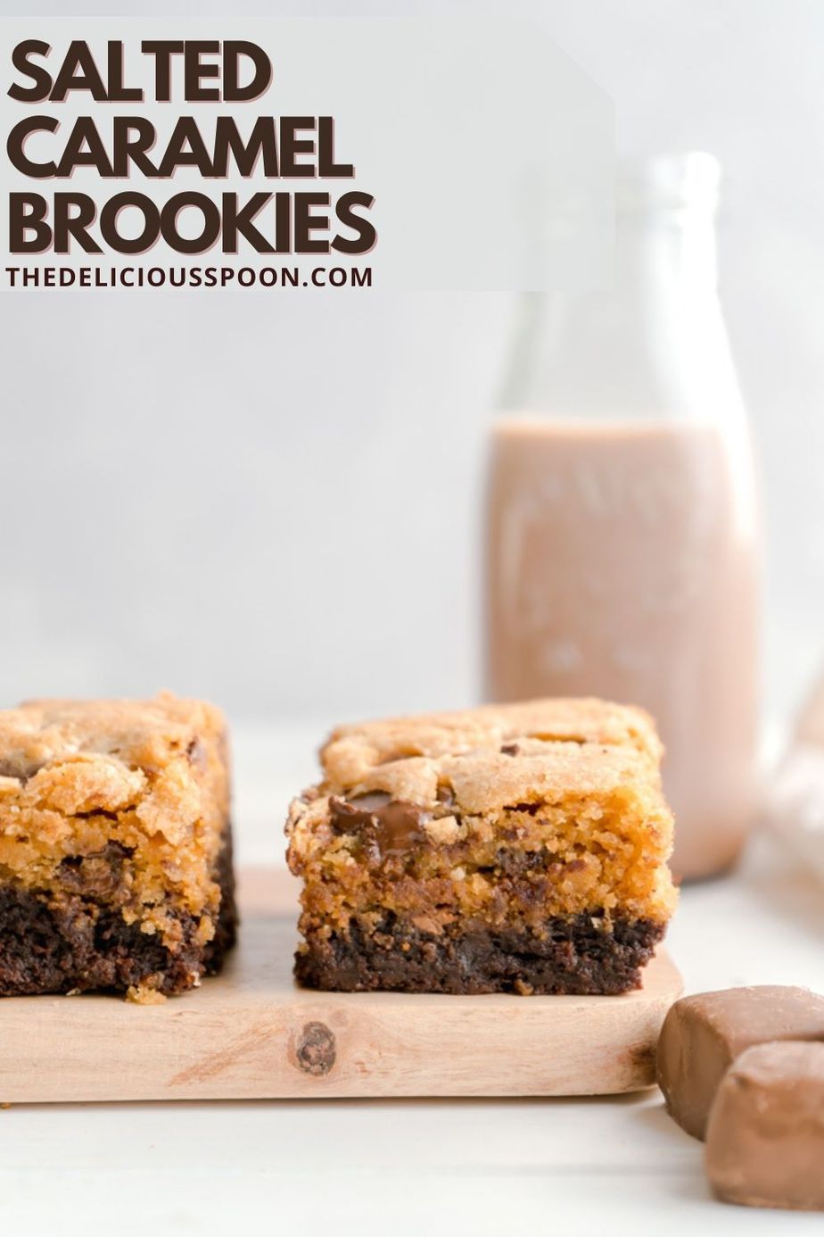 Salted Caramel Brookies - The Delicious Spoon