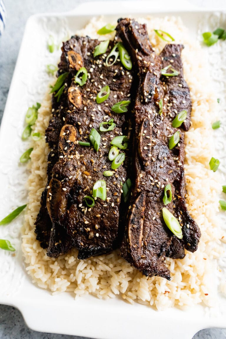 Kalbi Beef Flanken Short Ribs - The Delicious Spoon