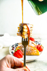 Fluffy Cinnamon Pancake French Toast - The Best of Both Worlds!