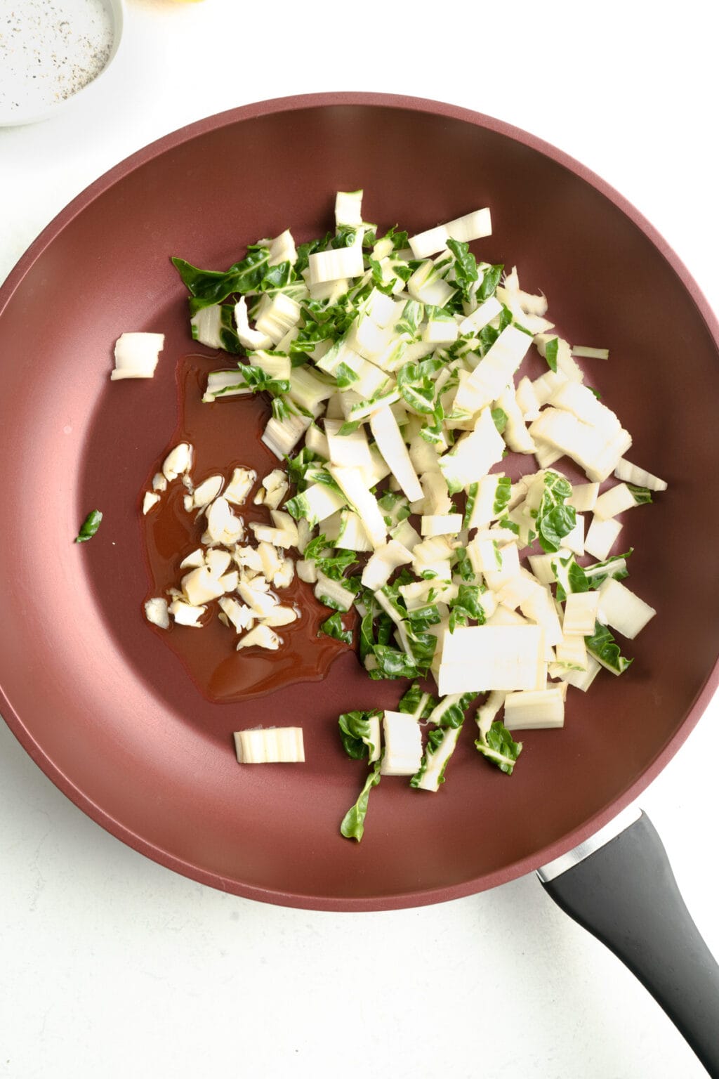 Garlicky Sauteed Chard - A perfect side to fish or chicken.