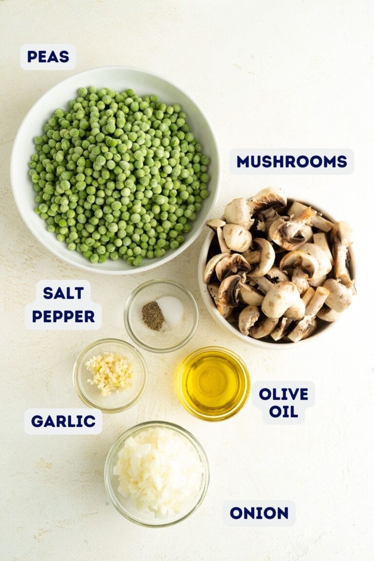 Italian Mushrooms and Peas - A side dish for nearly everything!- The ...