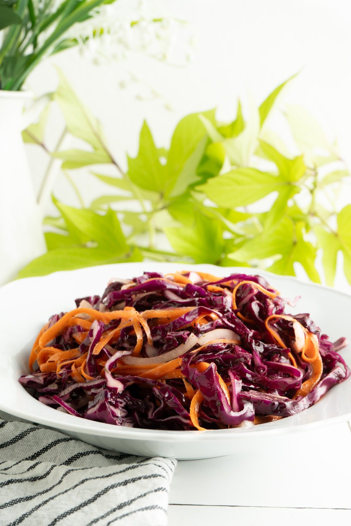 No Mayo Purple Cabbage Slaw- The Delicious Spoon
